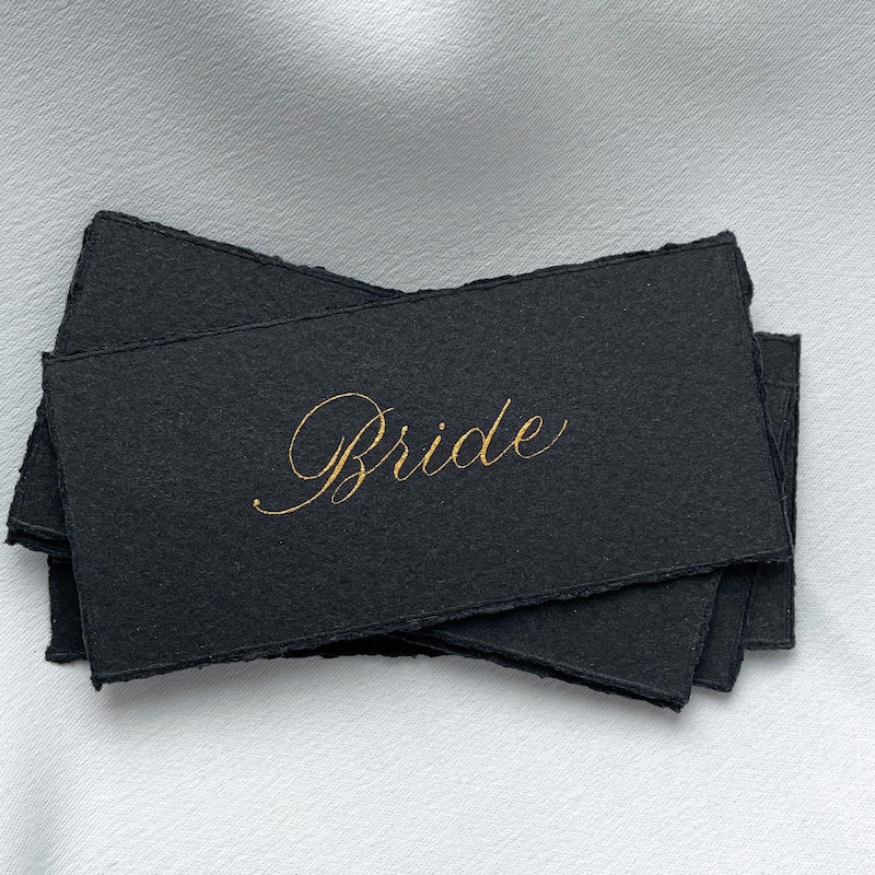 Gold Place Card - Etsy