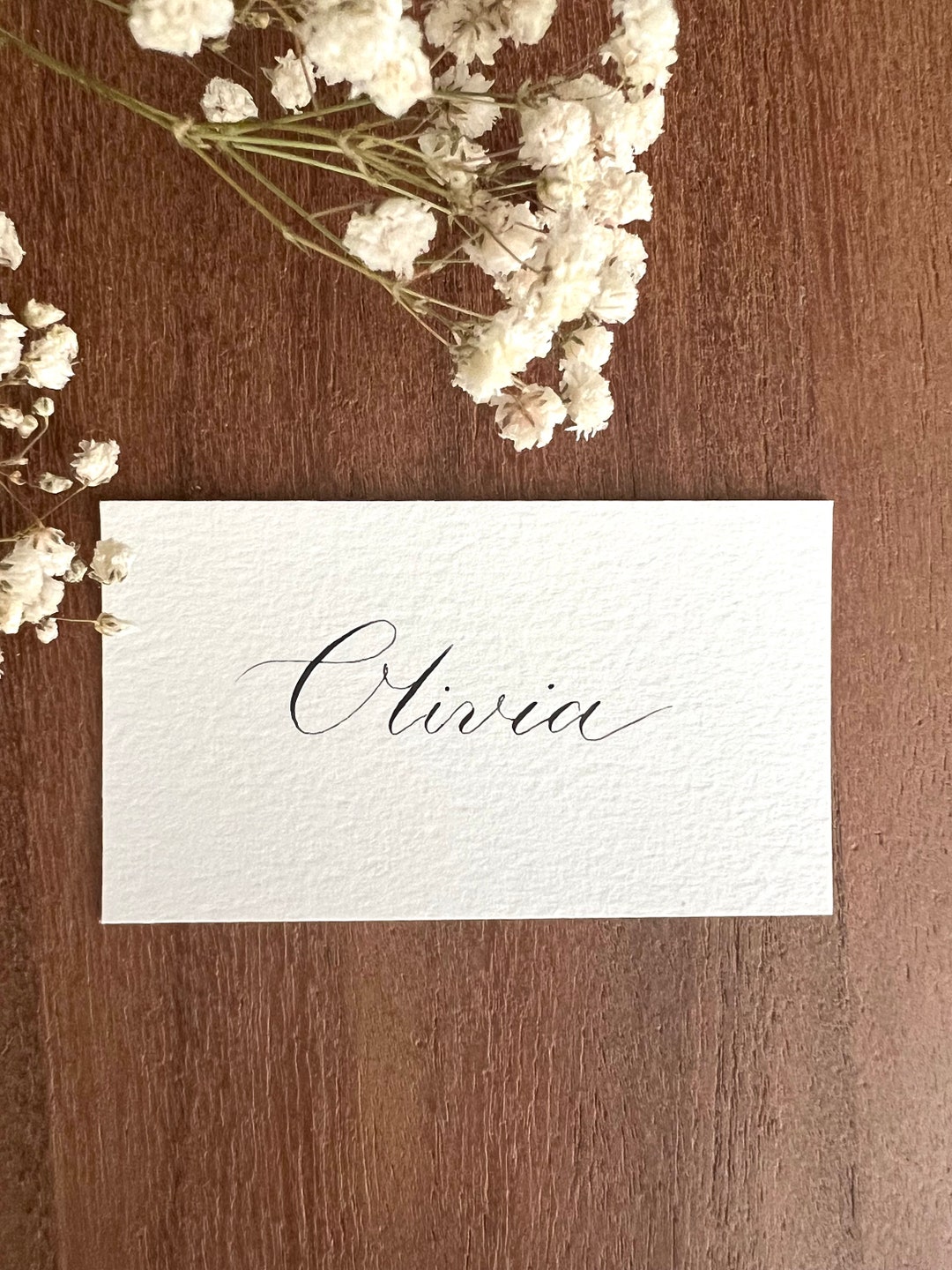 Place Cards - Modern Calligraphy Place Cards - Custom Place Cards ...