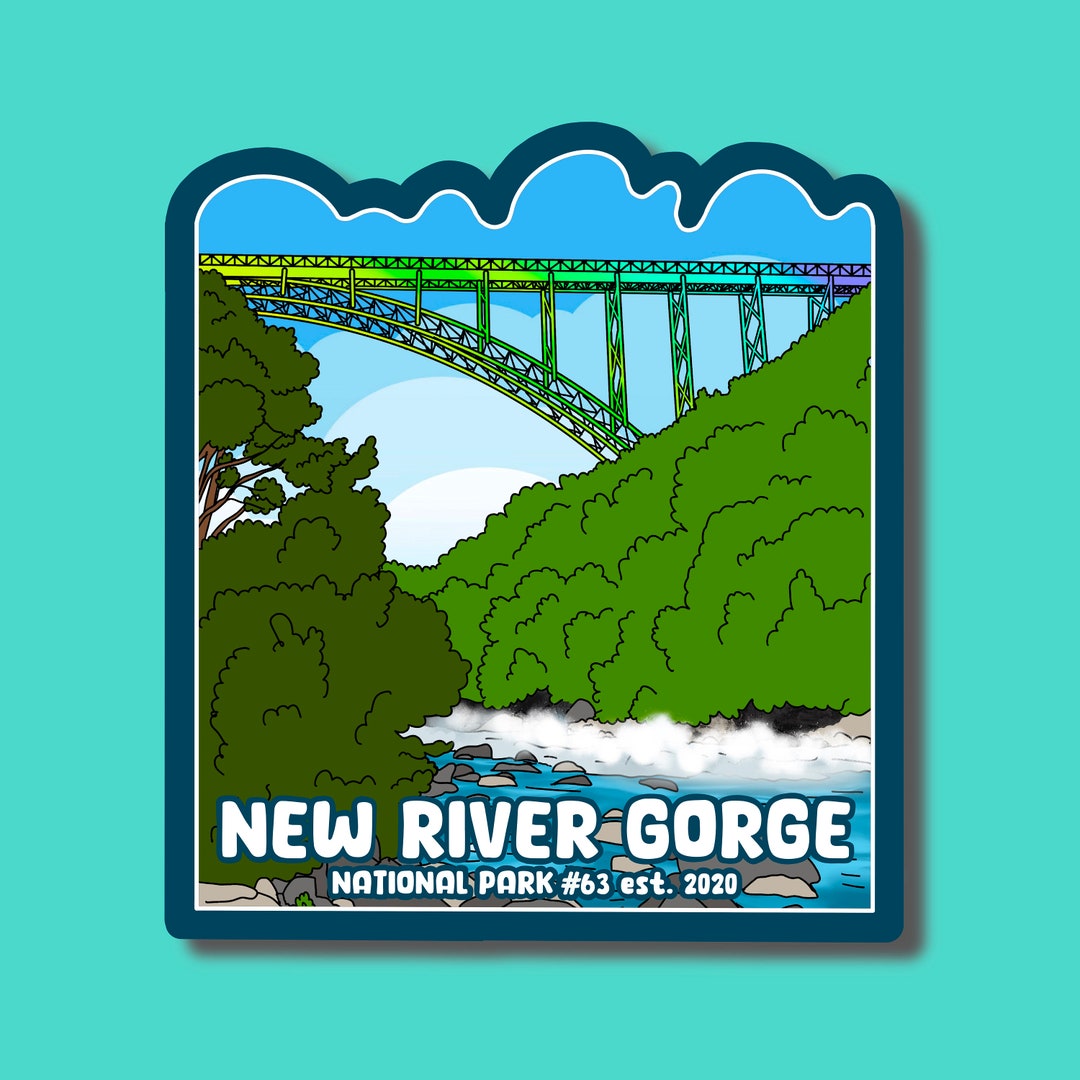 Holographic New River Gorge National Park Sticker - Etsy