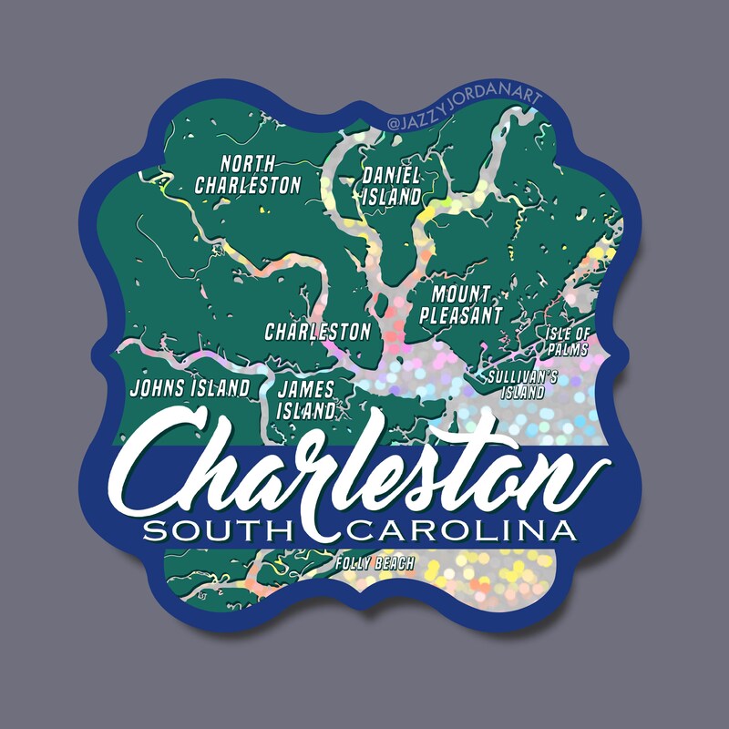 Charleston Map - Etsy