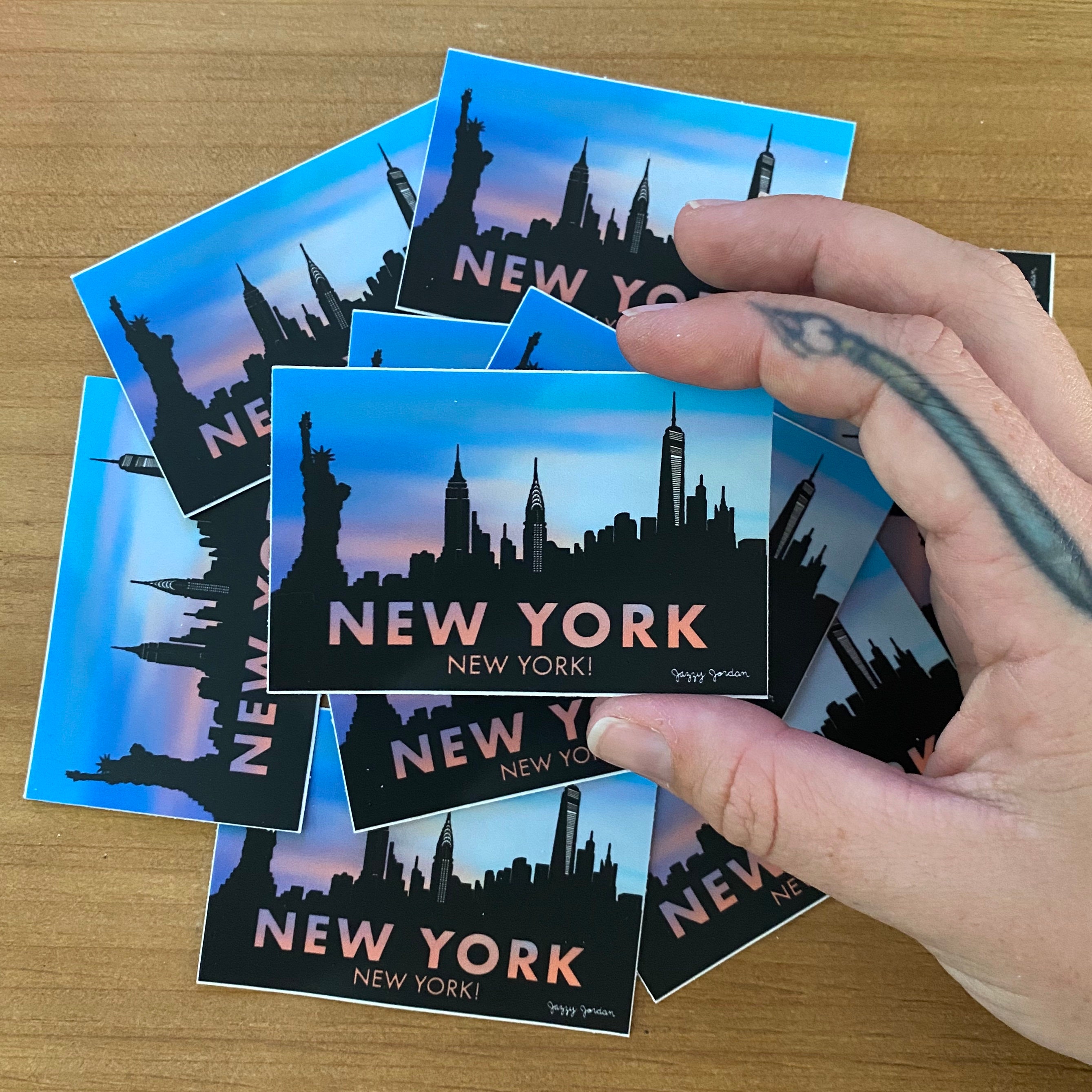 New York City Skyline Sticker - Etsy
