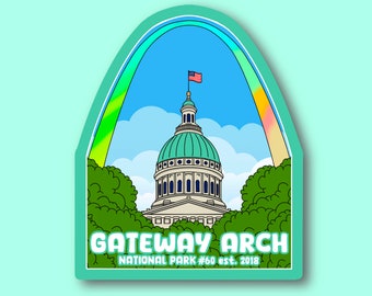 Gateway Arch Sticker - Etsy