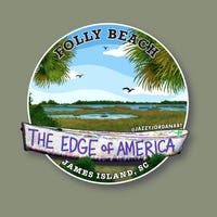 3" Folly Beach South Carolina Sticker - Etsy