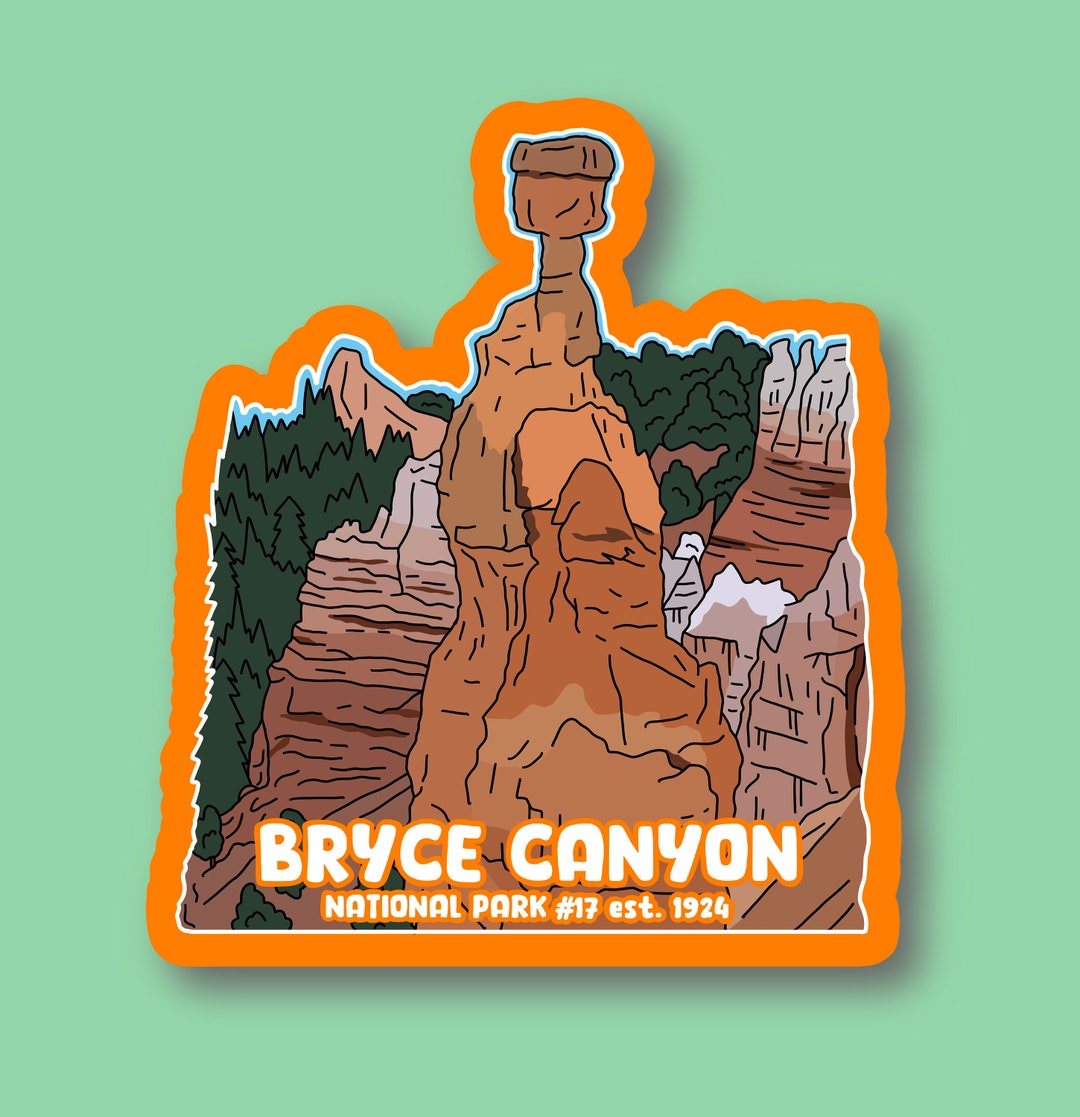 Holographic Bryce Canyon National Park Sticker - Etsy