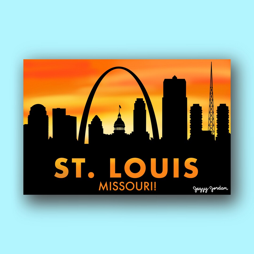St. Louis Skyline Sticker - Etsy