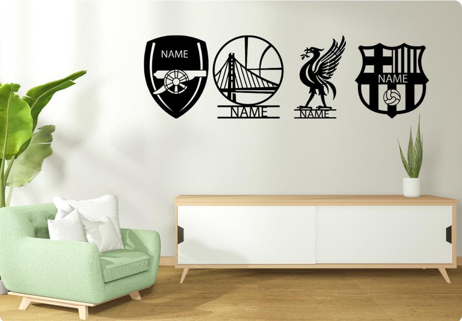 Soccer Club Logos: CNC Plasma Laser Cut Files (digital Download) - Etsy