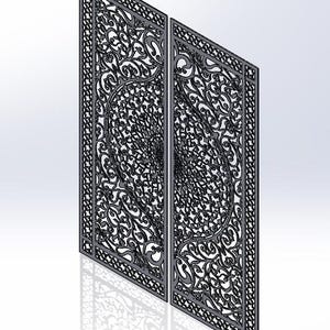 Laser Cut Royal Gate Panel DXF SVG: CNC Cut Files - Etsy