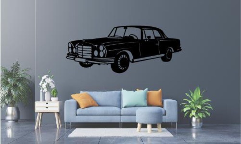 Mercedes Vintage Car DXF SVG File | Vector File for CNC Cutting | Laser ...