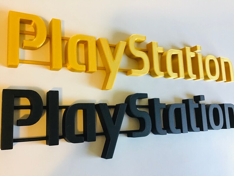 Playstation logo lettering and 4 color logo set Playstation | Etsy