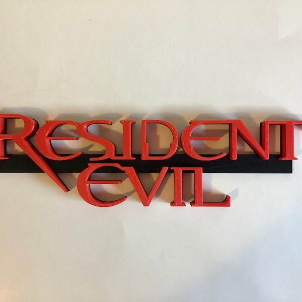 3d Printed Resident Evil Sign - Etsy