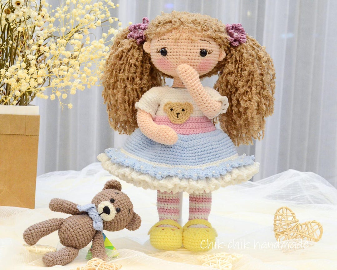 EMMA Crochet Doll Pattern, Amigurumi Doll Pattern, PDF in English ...