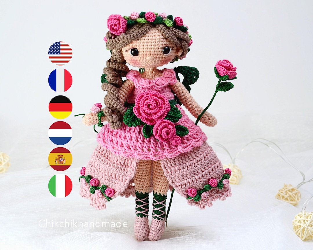 Patroon fee gehaakt poppetje, amigurumipop Isabelle het elfje (pdf ...