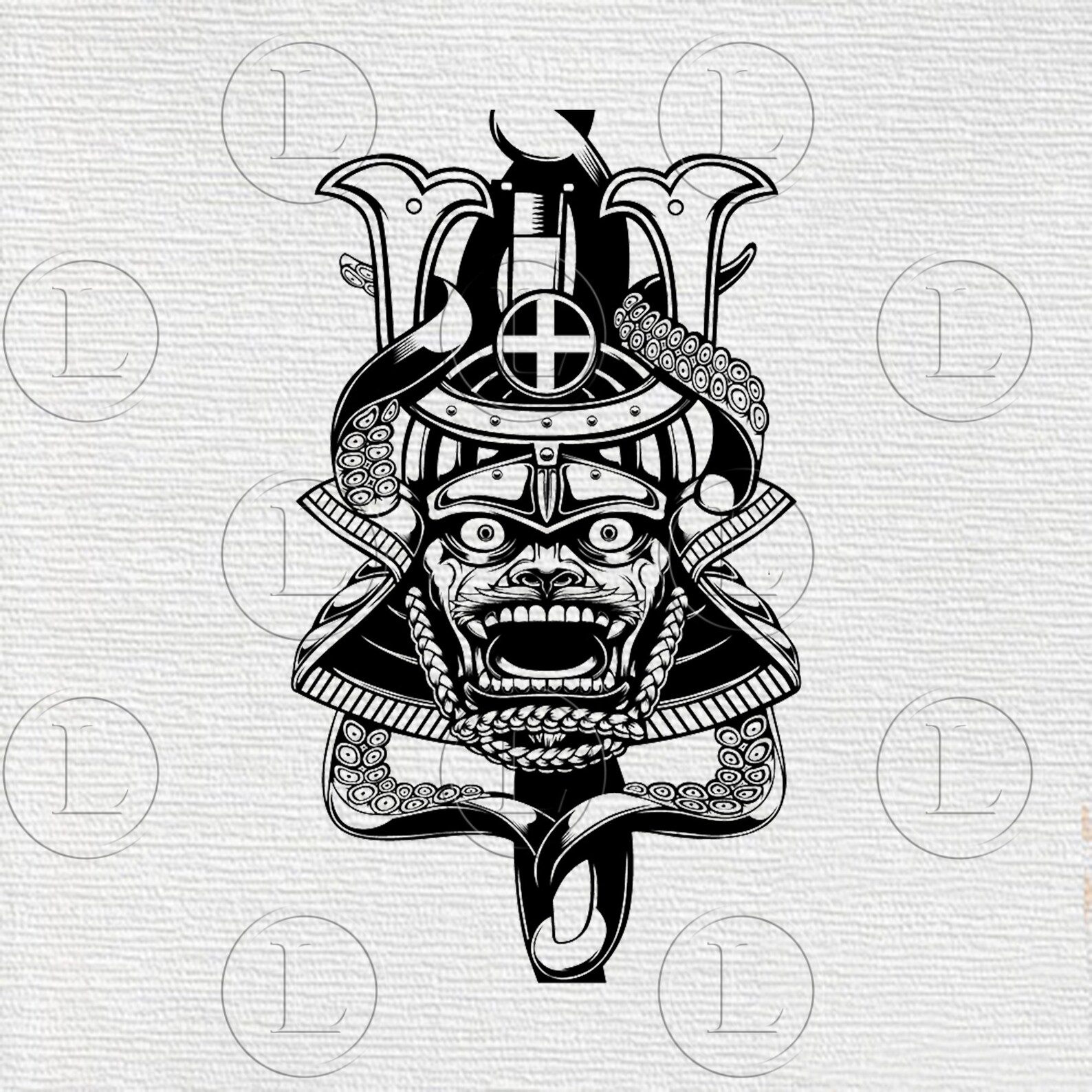 Samurai Mask Svg-samurai Mask Japanese-samurai Mask for Cricut - Etsy