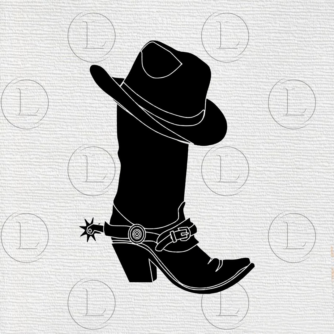 Cowboy Boot Svg-western Cowboy Boot Png-western Cowboy Boot Clip Art ...