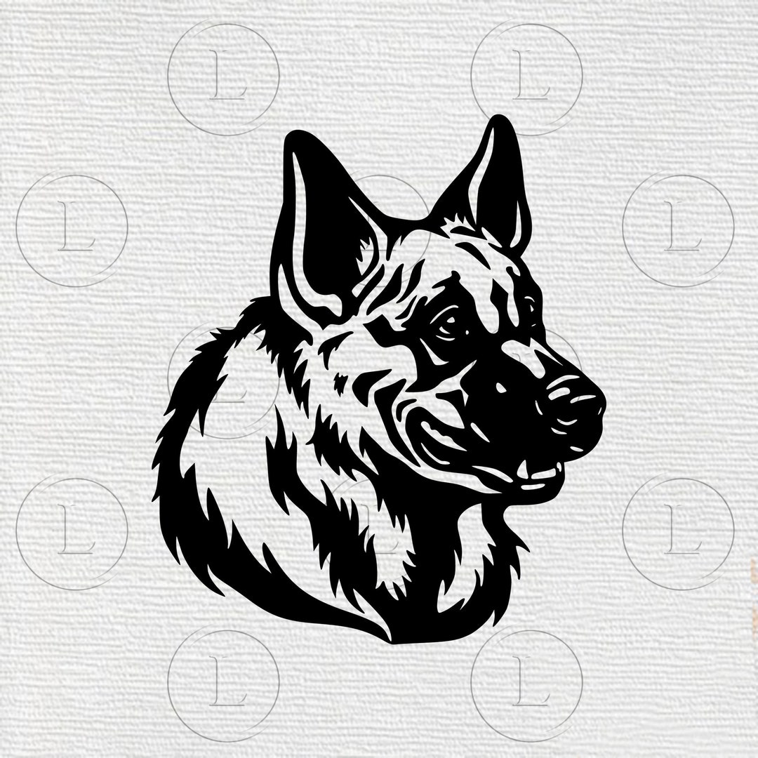 German Shepherd SVG German Shepherd Eps-german Shepherd Animal-german ...