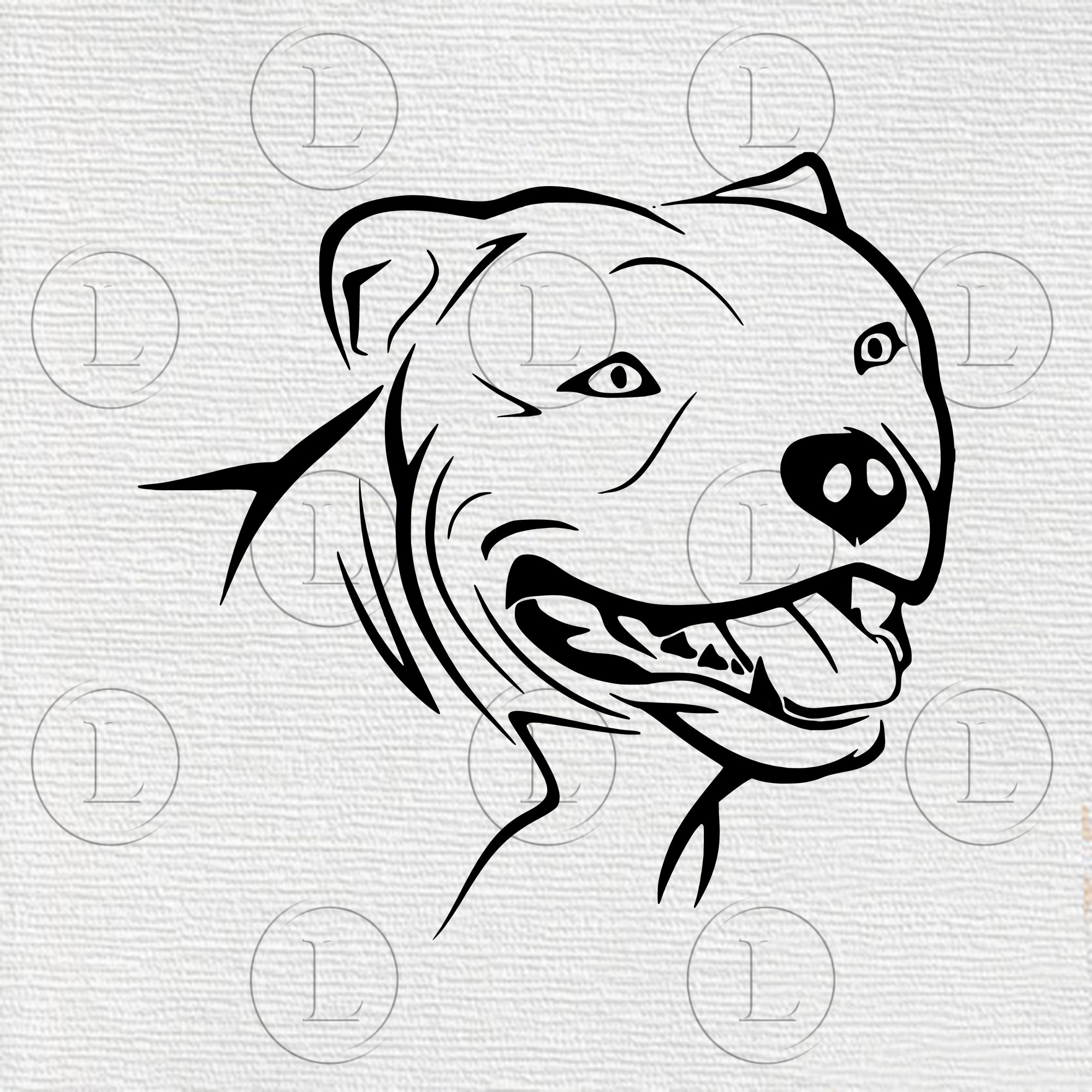 Pit Bull Dog Svg - Guard Dog- Svg File - Big Dog Animals - Animals Clip ...