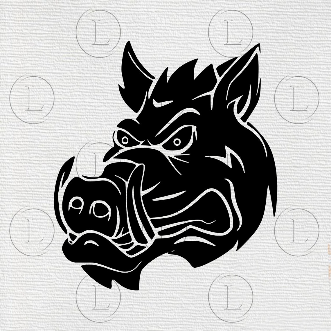 Boar Svg - Boar Face Silhouette-boar Face Vector Graphics - Boar Animal ...