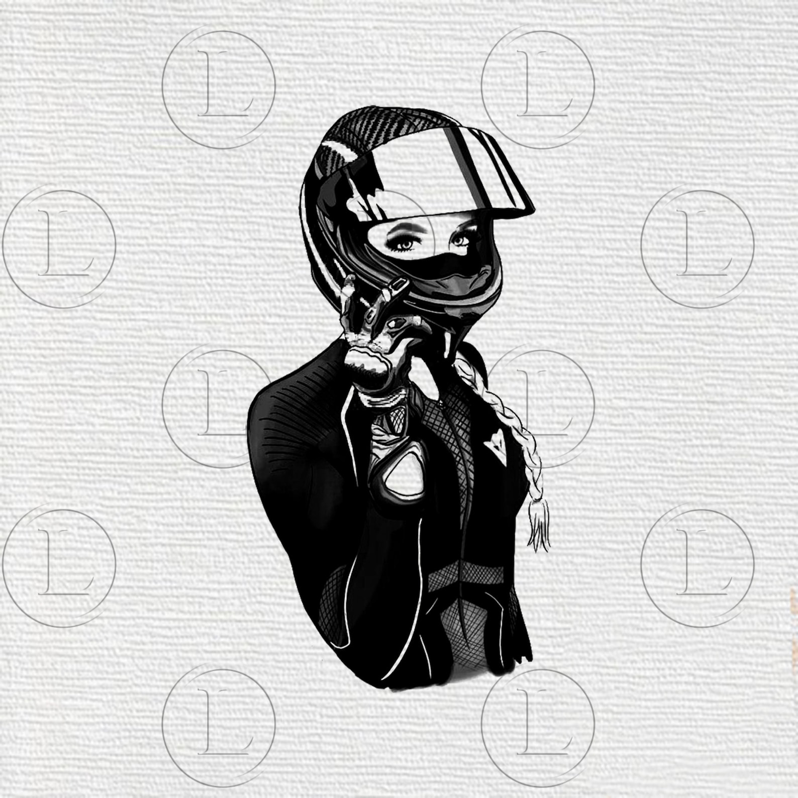 Biker Girl With a Helmet Svg-biker Girl Png-biker Girl With a - Etsy ...