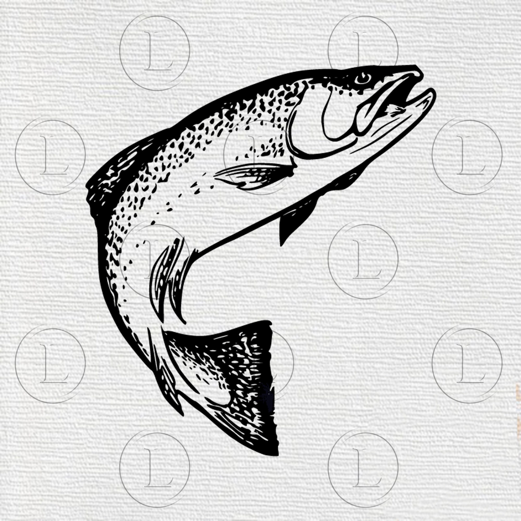 Vis svg-Vis tekening png vis svg voor cricut-vis silhouet vis tekening ...