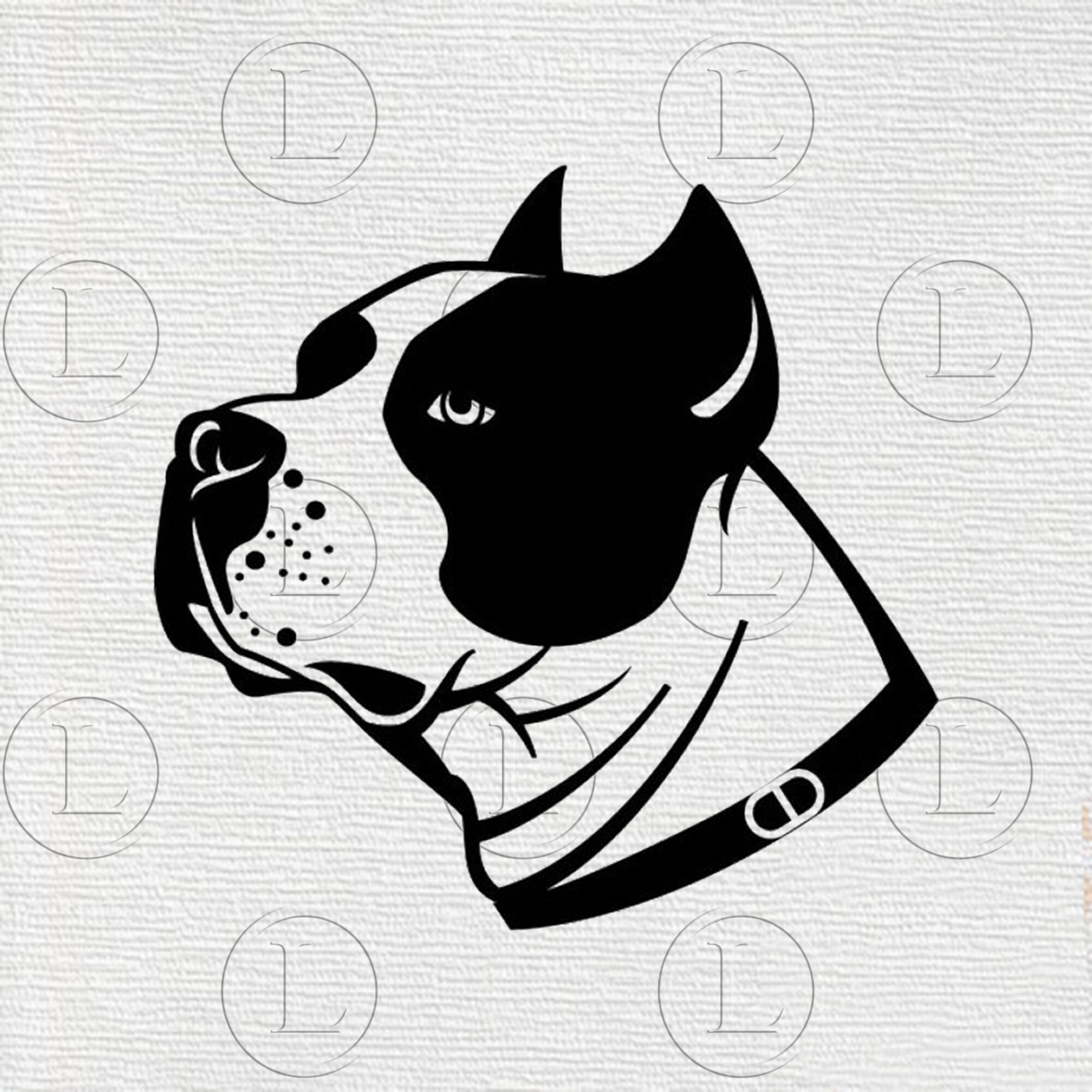 The American Staffordshire Terrier Svg- Staffordshire Terrier Stickers ...