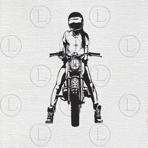 Biker Girl Svg-biker Chick Svg Women on Motorcycles Png-women - Etsy