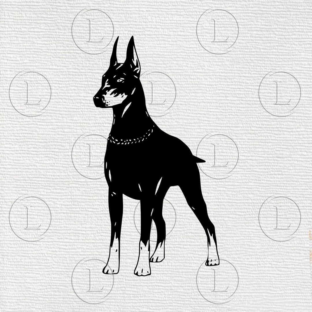 Dog Doberman Svg - Guard Dog - Doberman Png - Animals Clip Art -dog ...