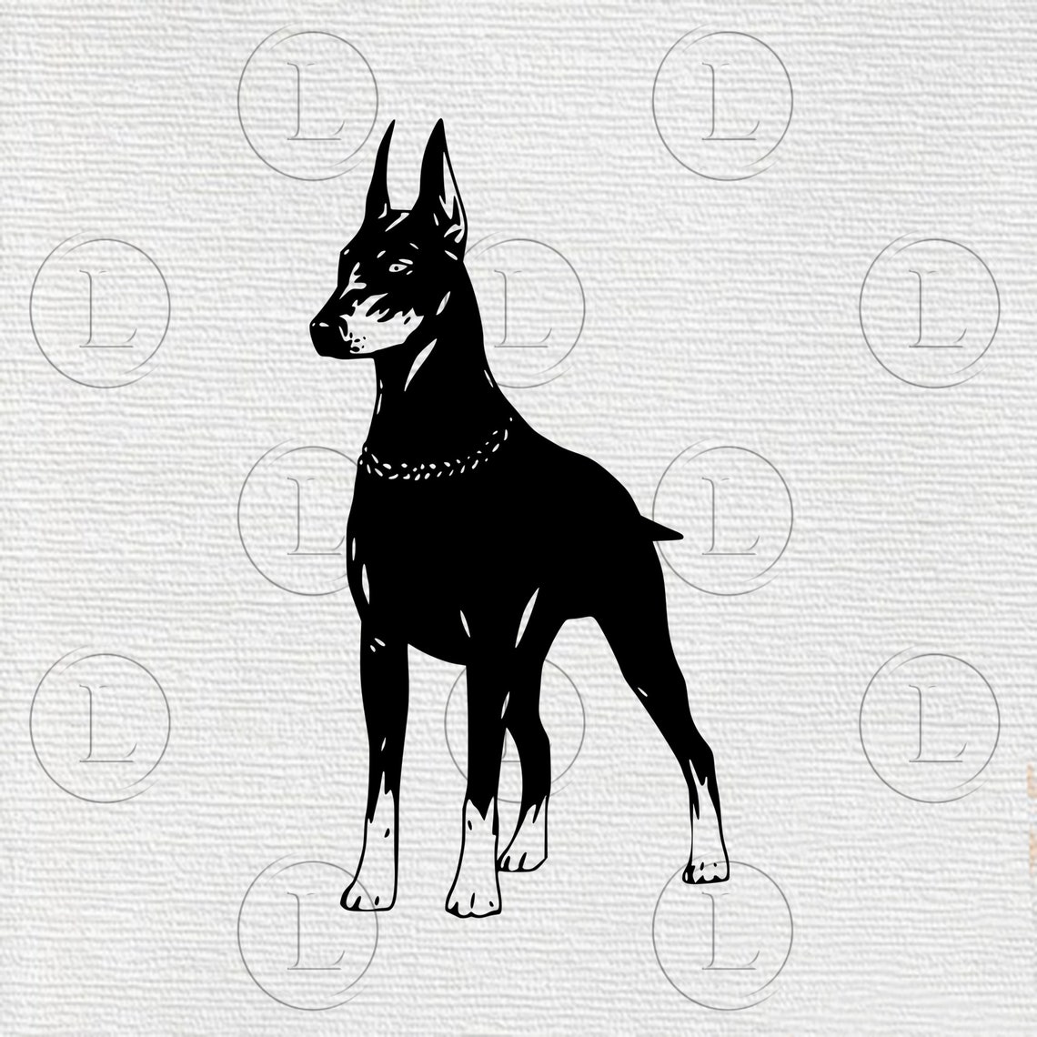 Dog Doberman Svg Guard Dog Doberman Png Animals Clip Art - Etsy