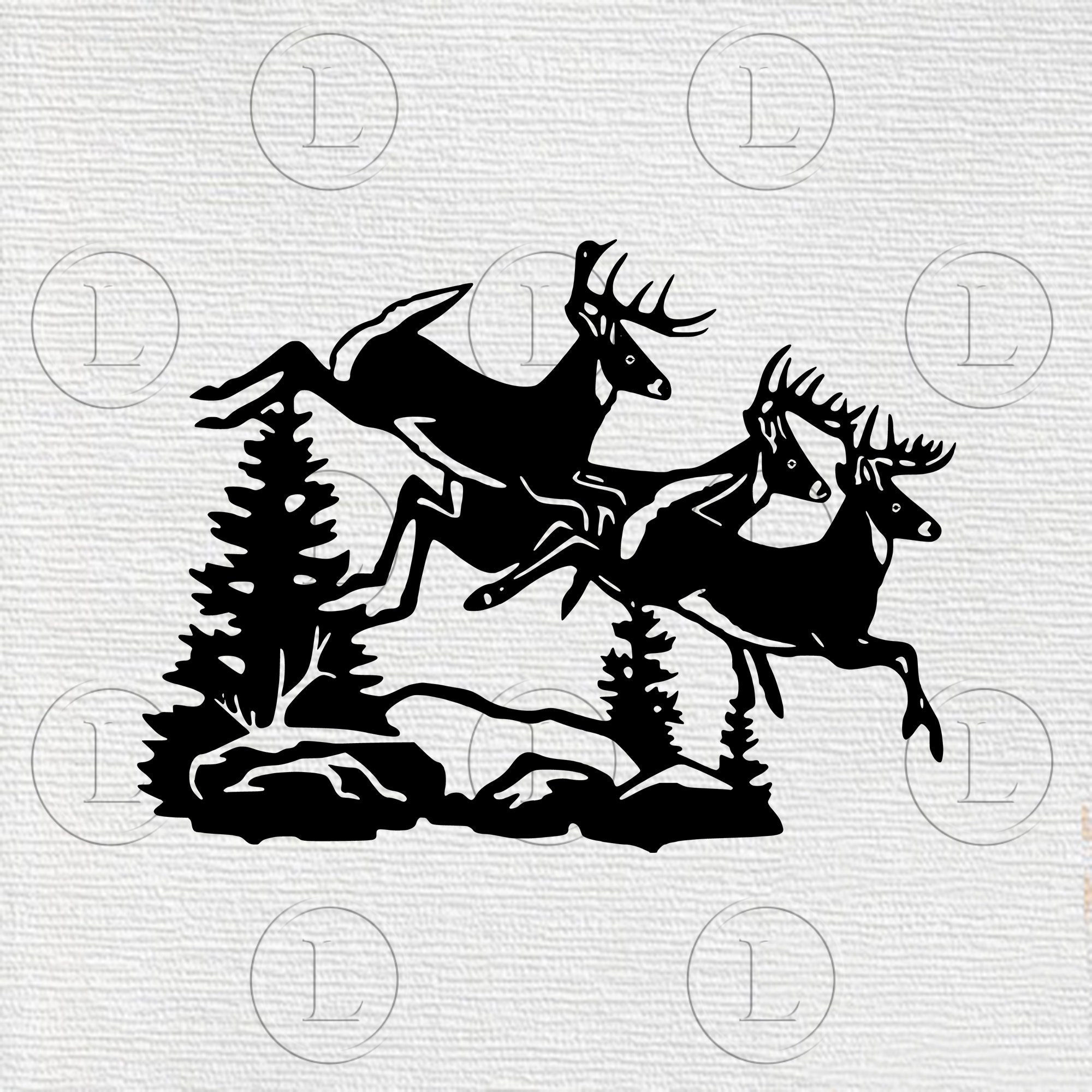 Deer in the Forest Svg-deer in the Forest Eps-deer in the Forest ...