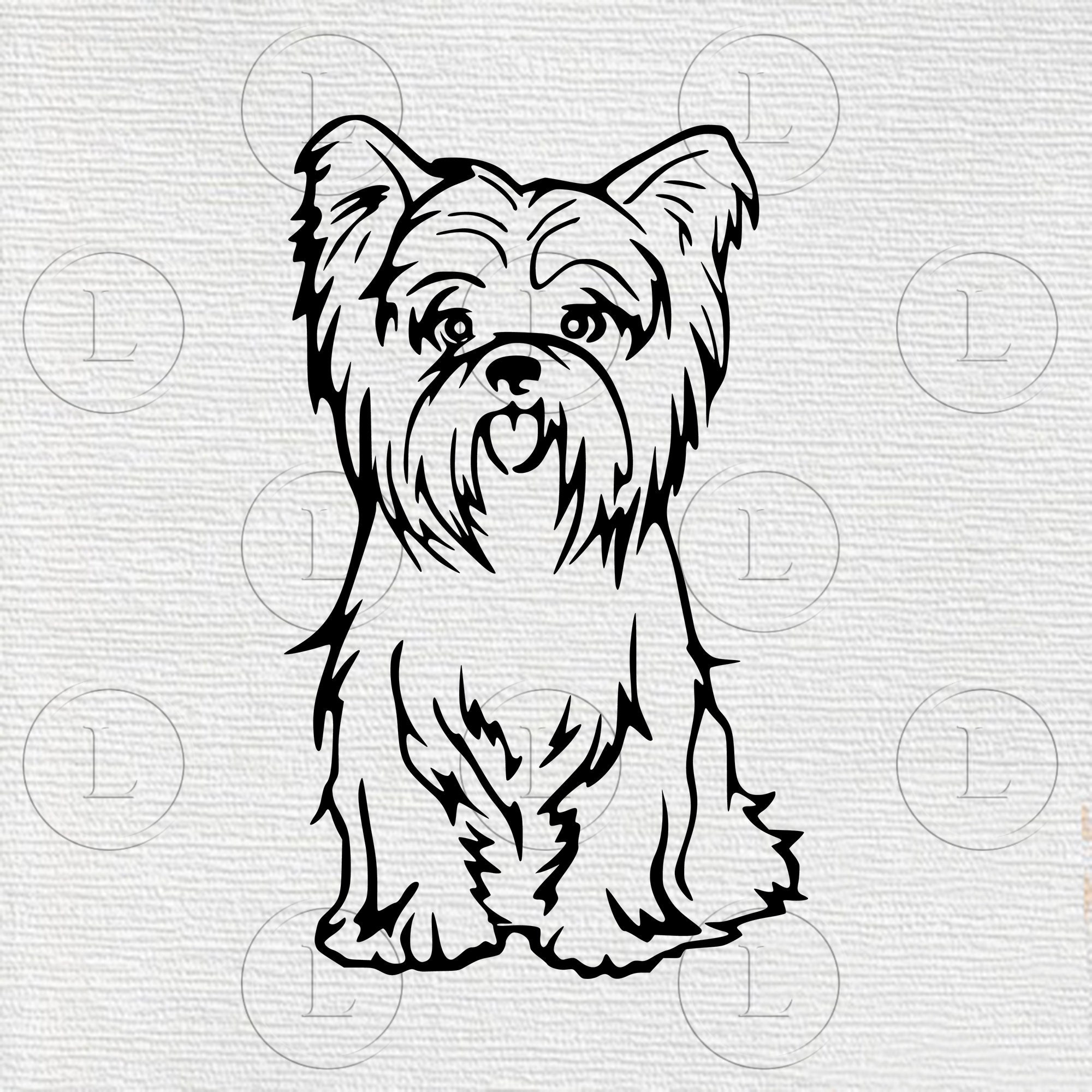 Yorkshire Terrier Svg-yorkshire Terrier Vector Graphics Animals ...