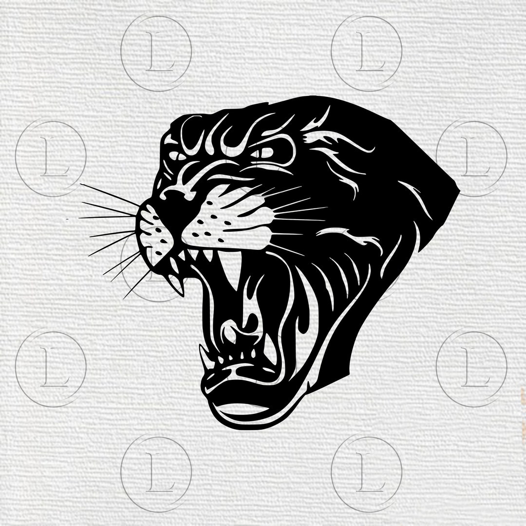 Pantera negra SVG- pantera Tatuaje -Negro pantera Animales Clip art ...