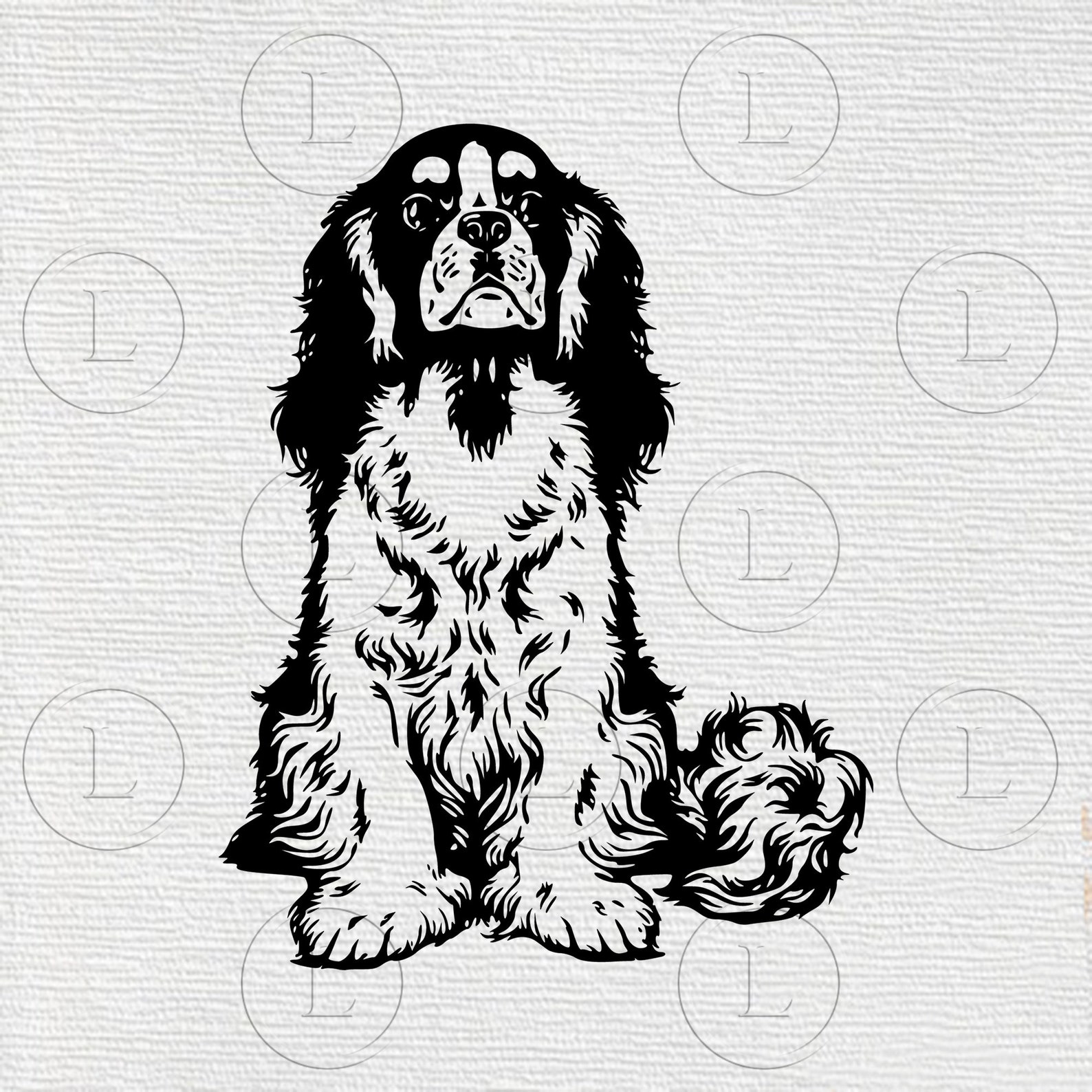 Cocker Spaniel Svg-cocker Spaniel Dog Drawing Svg-cocker - Etsy