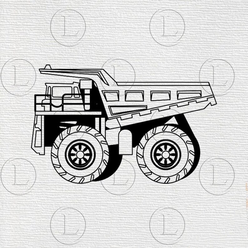 Dump Truck Svg Dump Truck Vector Graphics-dump Truck | Etsy