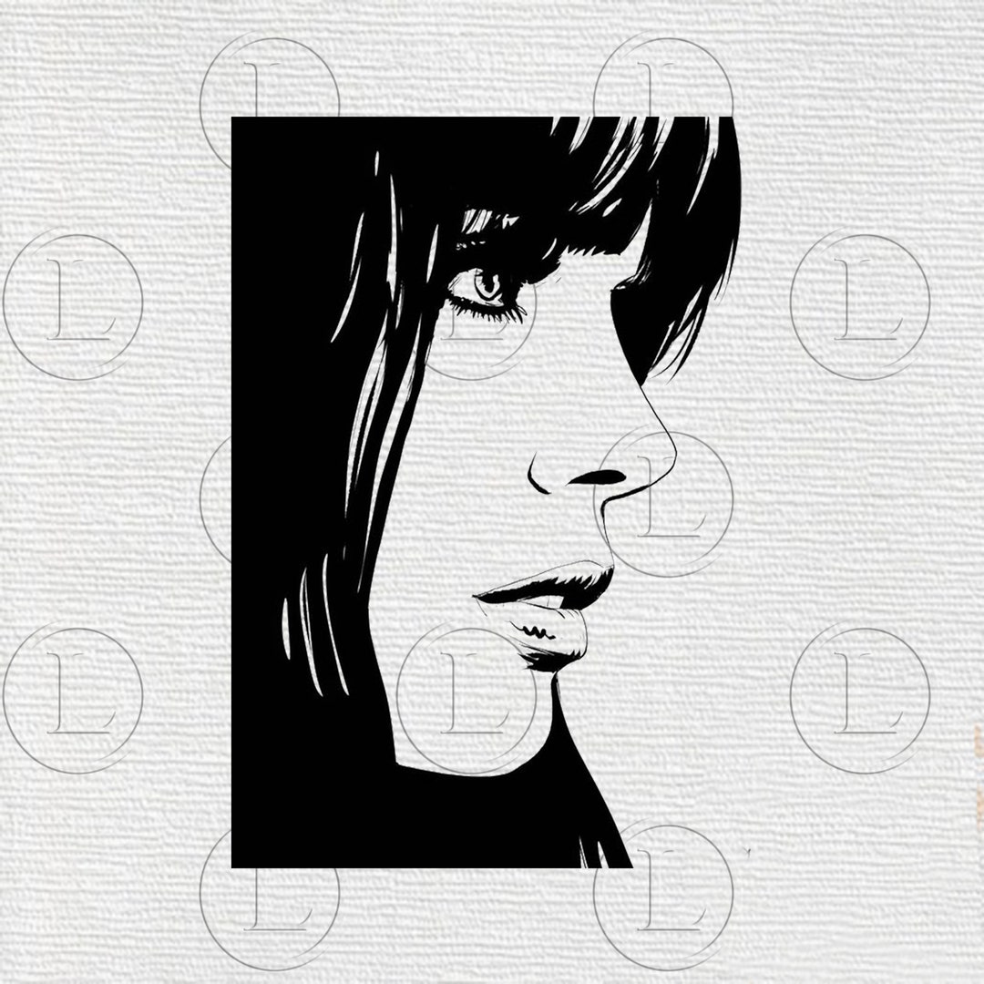 Beautiful Woman Svg File Woman Svg Beautiful Woman Beautiful Woman Clip ...