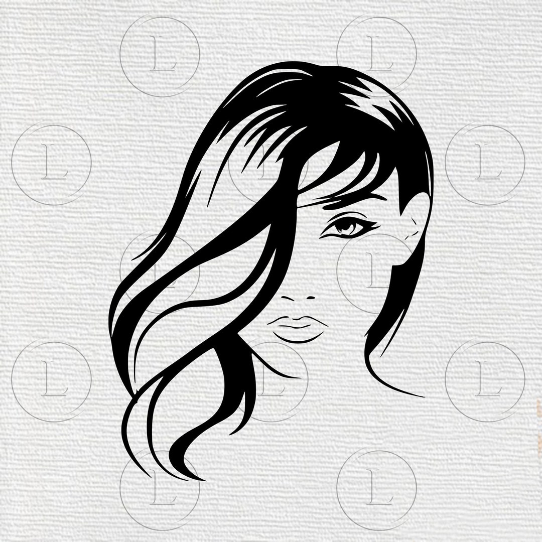 Beautiful Woman Svg File - Woman Svg - Beautiful Woman - Beautiful ...