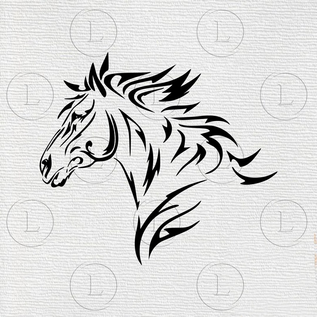 Horse Svg-horse Vector Graphics - Horse Animal Clip Art- Horse ...