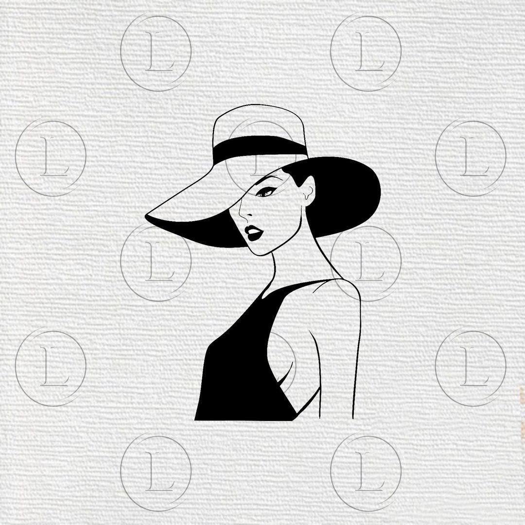 Pretty Woman Svg-elegance in Silence Beautiful Woman Svg File - Woman ...