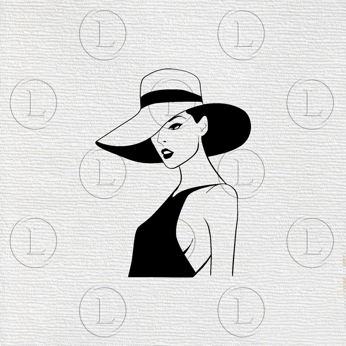 Pretty Woman Svg-elegance in Silence Beautiful Woman Svg File | Etsy