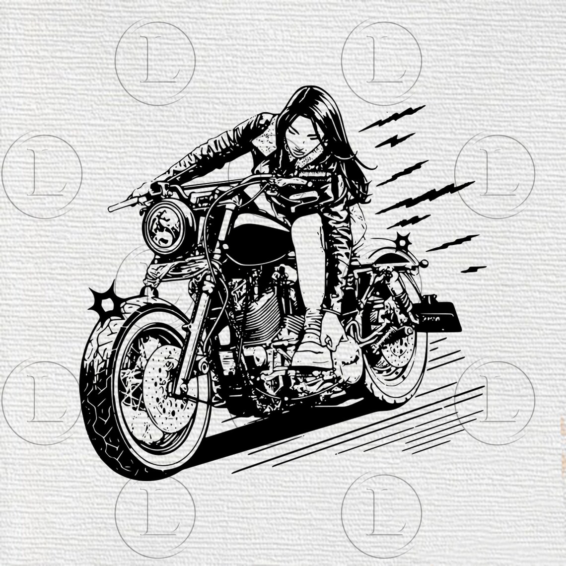 Biker Girl Svg-biker Chick Svg Women on Motorcycles Png-women | Etsy