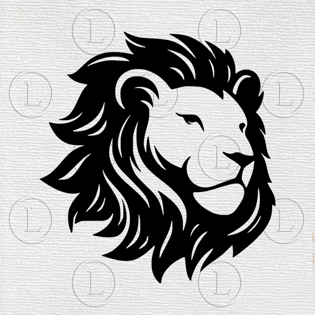 León svg rey de la selva eps León animal León Tatuaje León PNG-Svg Para ...
