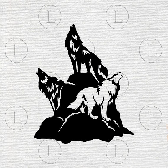 Wolves Svg Wolves Vector Graphics-wolves Animal Clip - Etsy