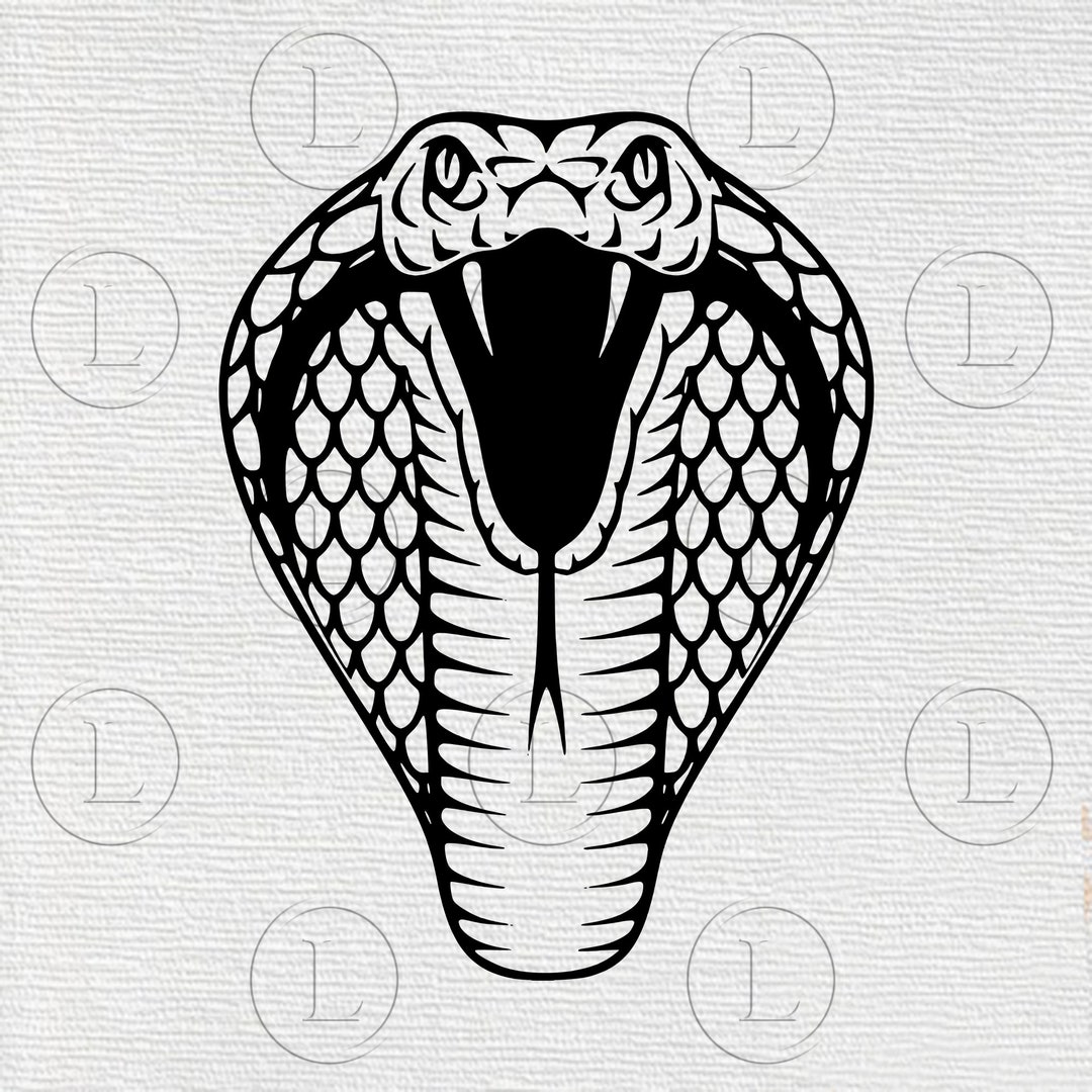 Cobra Svg -snake Vector Graphics-cobra Drawing Svg-cobra Snake Reptilia ...