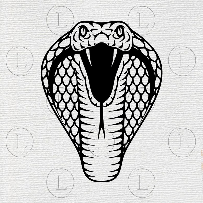 Cobra svg Snake vector graphics-Cobra drawing svg-Cobra snake | Etsy