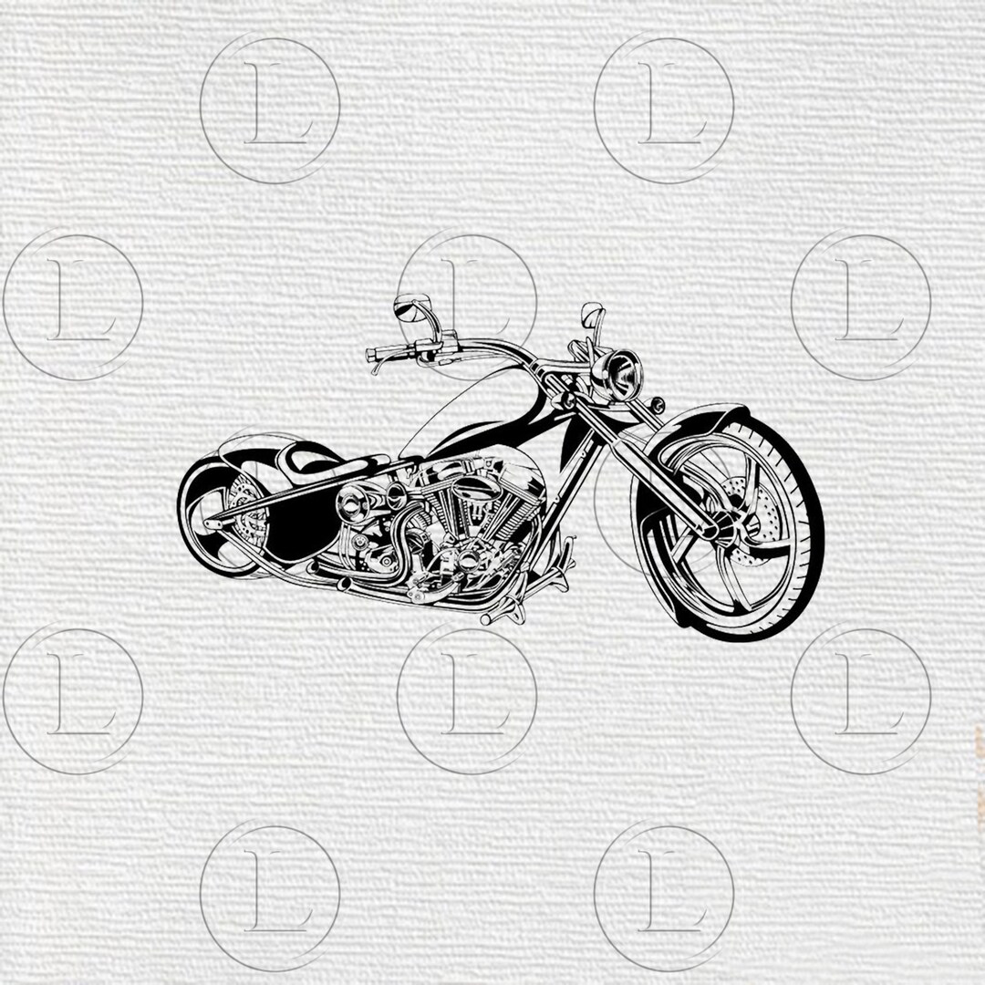 Motorcycle Svg-motorcycles Vector Grapgics - Motorcycle Drawing -bike ...