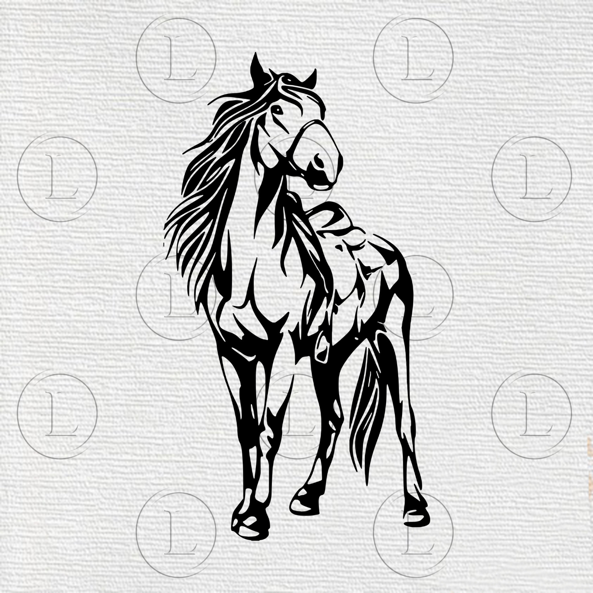 Paper & Party Supplies Paper horse drawing svg Horse svg-Horse vector ...