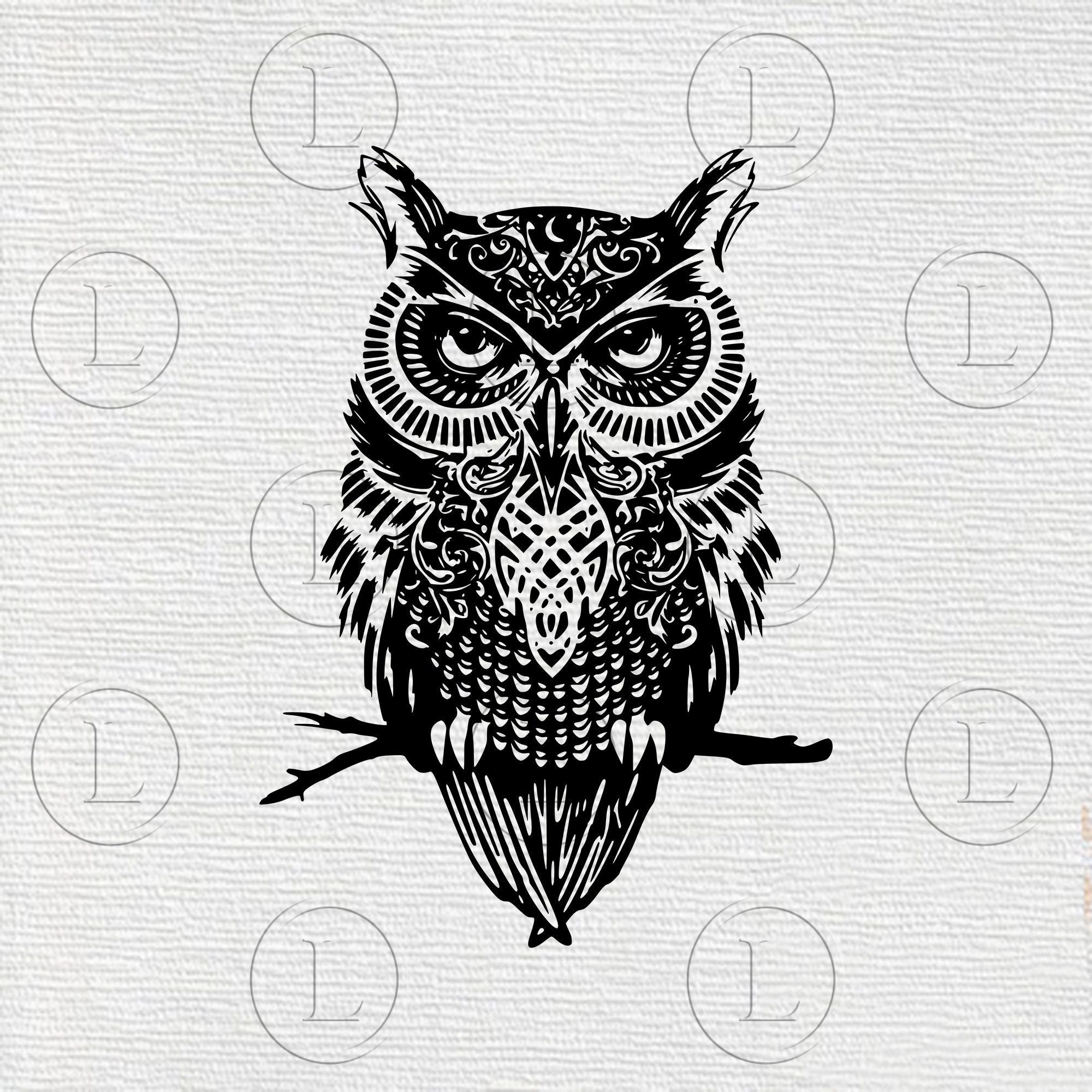 Owl svg Owl vector graphics Bird svg Owl drawing svg | Etsy