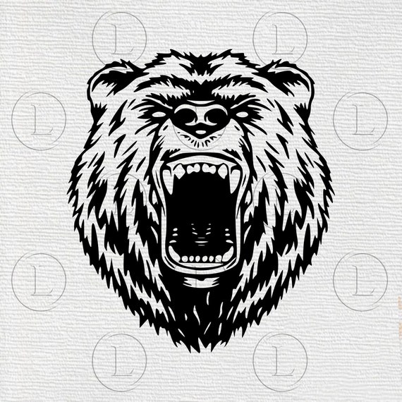 Roaring Bear Clip Art