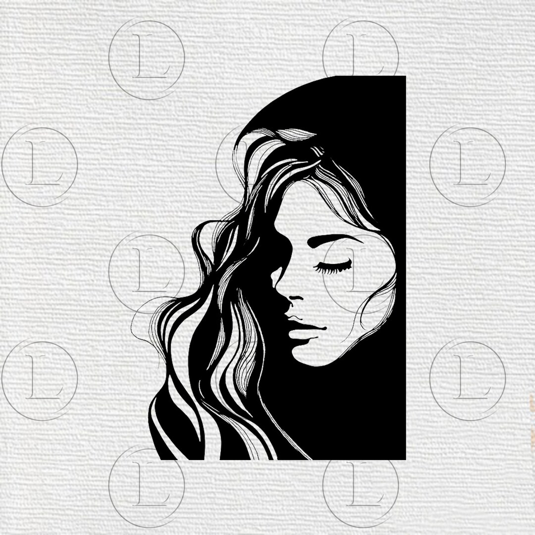 Beautiful Woman Svg File - Woman Svg - Beautiful Woman - Beautiful ...