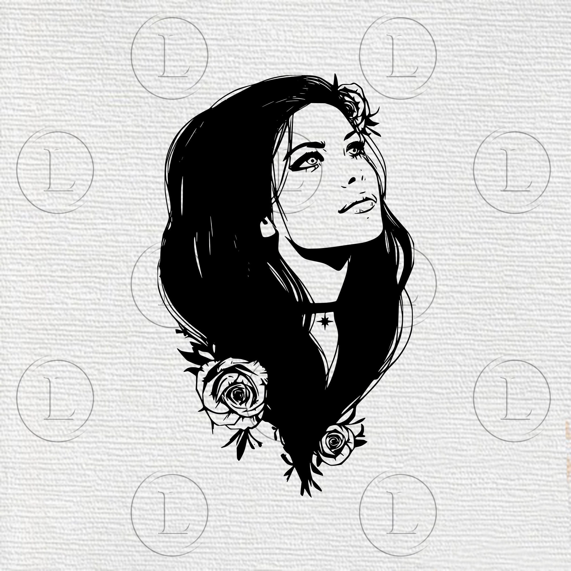 Beautiful Woman Svg File - Woman Svg - Woman Drawing Svg- Beautiful ...