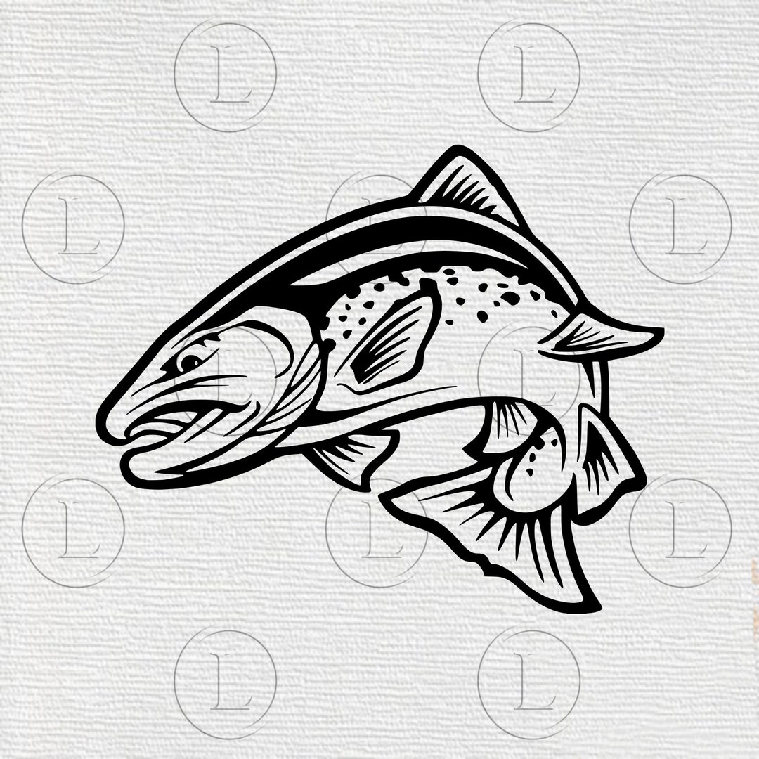 Fish Svg-fish Drawing Png Fish Svg for Cricut Fish Silhouette Fish ...