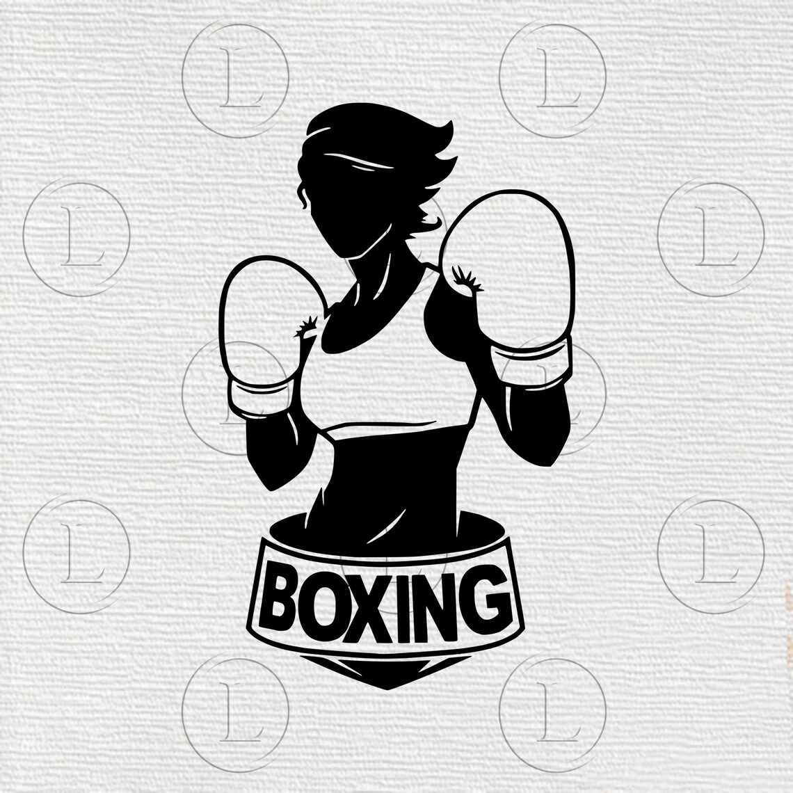 Boxing Girl Svg-boxer Svg-boxing Logo-boxing Tattoo-boxing | Etsy